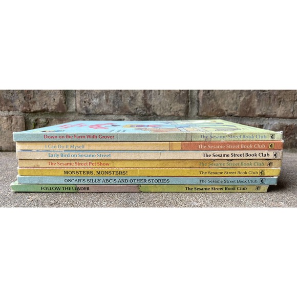 Other | Lot Of 7 Vintage 198s Sesame Street Book Club Hardcover Childrens Books | Poshmark